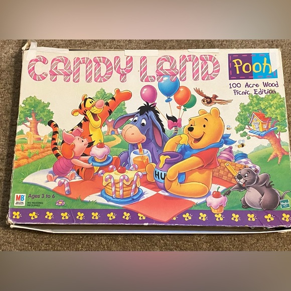 Milton Bradley | Games | Vintage 998 Candy Land Winnie The Pooh 10 Acre ...